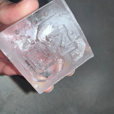 Monogram Whiskey Ice Cubes, Personalized Ice Mold, Custom Silicone Ice ...