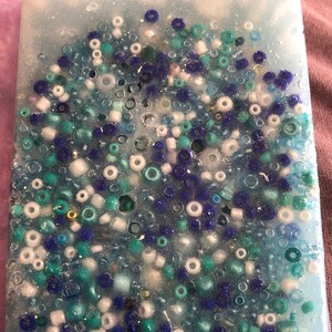 Rainbow Picking Pad Fidget Pick Palette Toy Neon Crystal Pebble Glitter ...