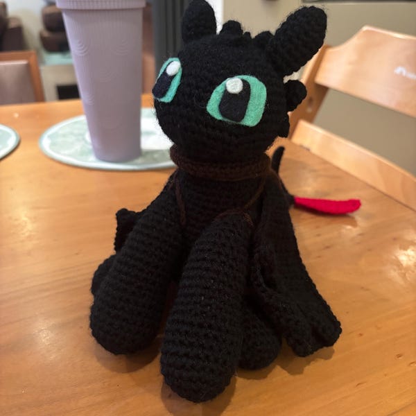 Toothless Dragon Crochet Pattern: HTTYD Amigurumi (PDF Pattern) - Etsy