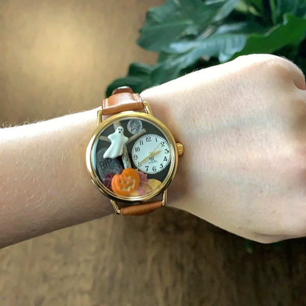Spooky Halloween Watch With or Without Bats, Glow-in-the-dark Pumpkin ...