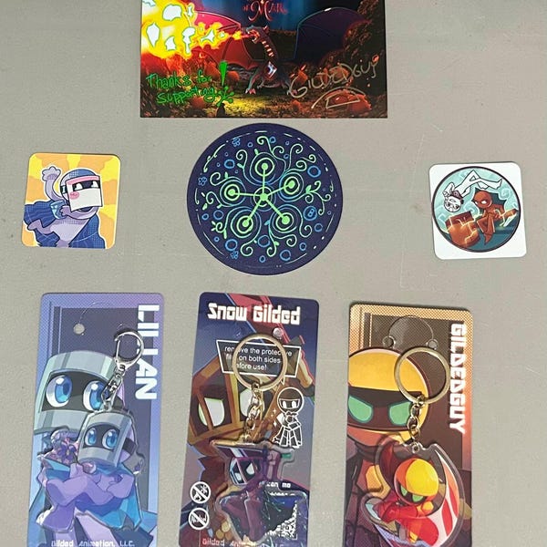 Gildedguy Sticker Sheet - Clear / Die Cut / All Characters - Etsy