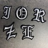 Letter Patches for Jackets , Iron on Custom Embroidered 1.5 OLD ENGLISH ...