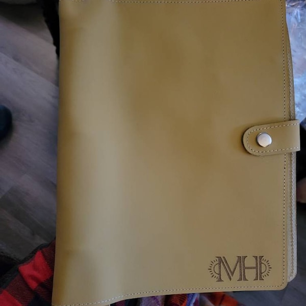 Leather Binder Cover,leather Binder Portfolio,3 Ring Binder Cover,a5 ...