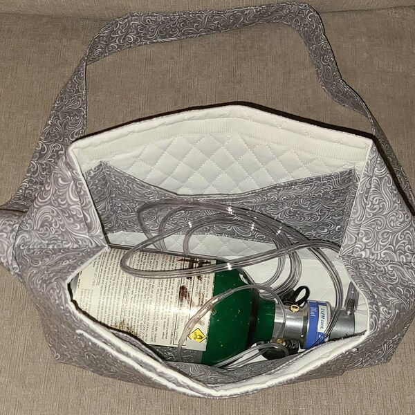 Oxygen Tank Tote for B and C Tanks, Wide Padded Strap, Portable Oxygen ...