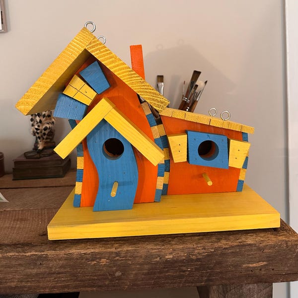 CROOKED BIRDHOUSE - Etsy