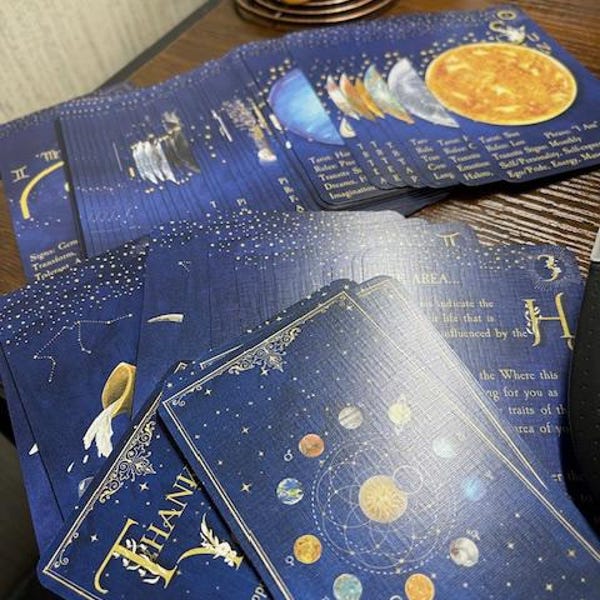 Celestial Fortune, Astrology Oracle Deck, Tarot Size Oracle Cards ...