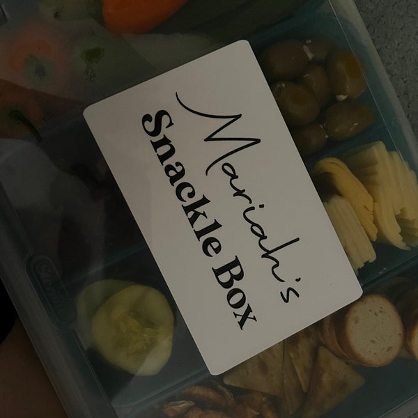 Personalized Snackle Box BPA Free, Charcutterie Box, Snack Box, Winey ...