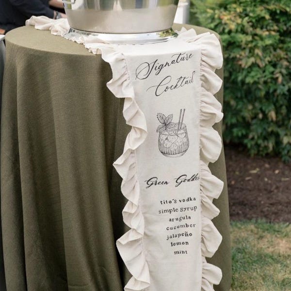 Set of 2(beige Ruffled Tea Towel and Knitted Tea Towel),beige Linen Tea ...