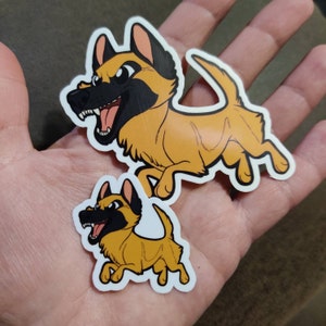 Schnauzer Sticker Chibi Puppy Dog Vinyl Hand Drawn | Etsy