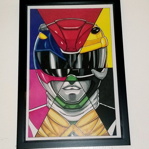 Power Rangers 6-way Portrait - 11x17 Fine Art Print - Etsy