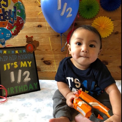 It's My Half Birthday Printable Sign-16x20 and 8x10 - Etsy