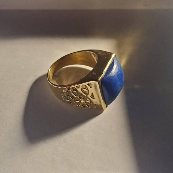 Gold MF DOOM Ring, Doom Mask Ring, Brass Ring, Boho Ring, Handmade Ring ...