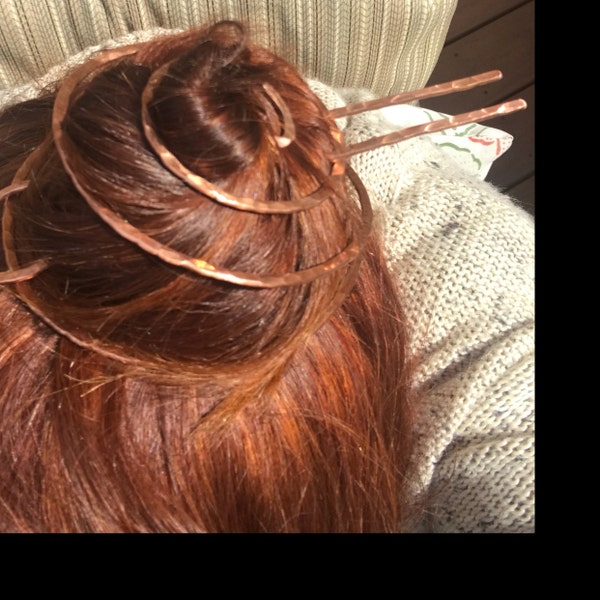Rose Gold Bun Cage Hair Bun Holder Hair Fork Bun Cover Bun Ring Hair ...