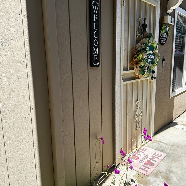 Farmhouse Welcome Sign - Choose Your Size / Color - Wooden Rustic Decor ...