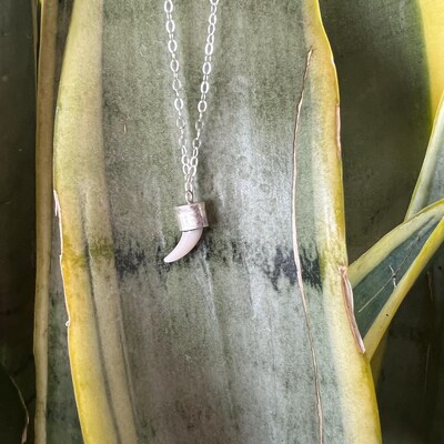 Custom Puppy/ Kitten Tooth Necklace // Pet Memorial Necklace // Dog ...