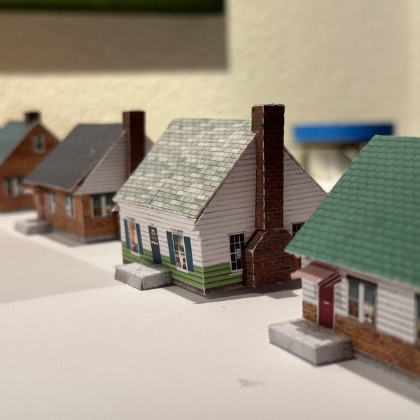 Paper House Cardstock House N Scale or Z Scale or T Gauge for Diorama ...