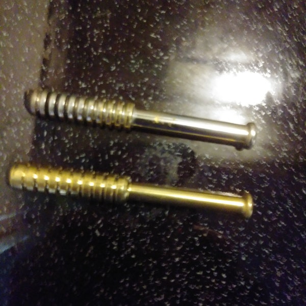 2" & 3" Brass One Hitter Bats- Solid Brass- Lasts a Lifetime-yes-these ...