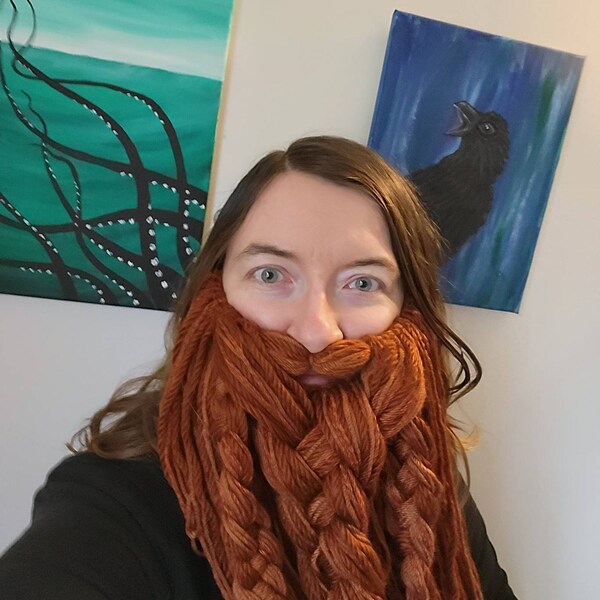 Viking, Dwarf, Wizard, Warrior Costume Yarn Beard for Larp, Dnd ...
