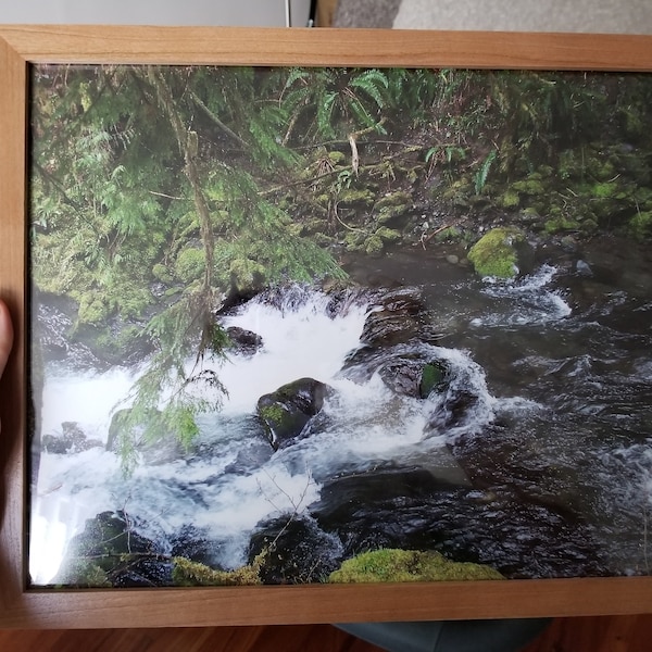 Natural Cherry, Oak or Maple Picture Frame in Peewee Style- Choose Size ...