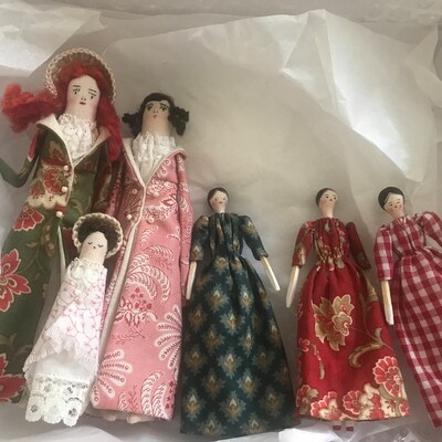 Regency Raggie Miniature Cloth Doll, Georgian Baby, Child Dollhouse ...