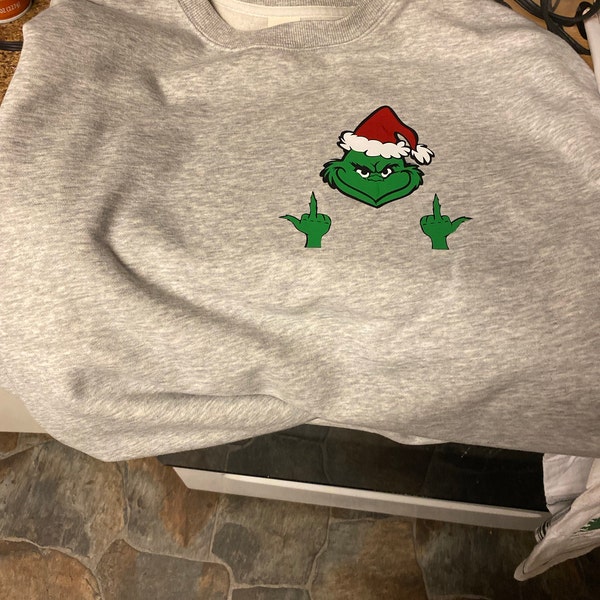 Grinch Middle Finger SVG, Grinch Giving the Finger, Middle Finger SVG ...