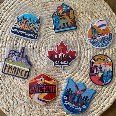 Amsterdam, Netherlands Travel Patch Badge Embroidered Iron on Sew on Souvenir - Etsy