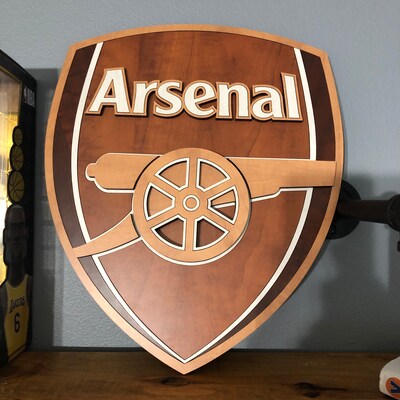 Arsenal Wooden 3D and Inlay Logo - Etsy