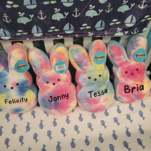 Extra Large 15” Personalized Plush Bunny Easter Peeps, Easter ...