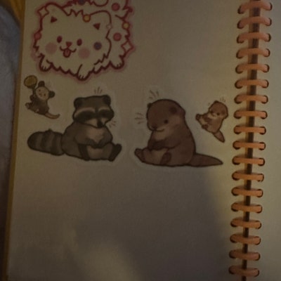 Mini Strawberry Bunny and Flower Rabbit Acrylic Keychain Set of 2 / 1in ...