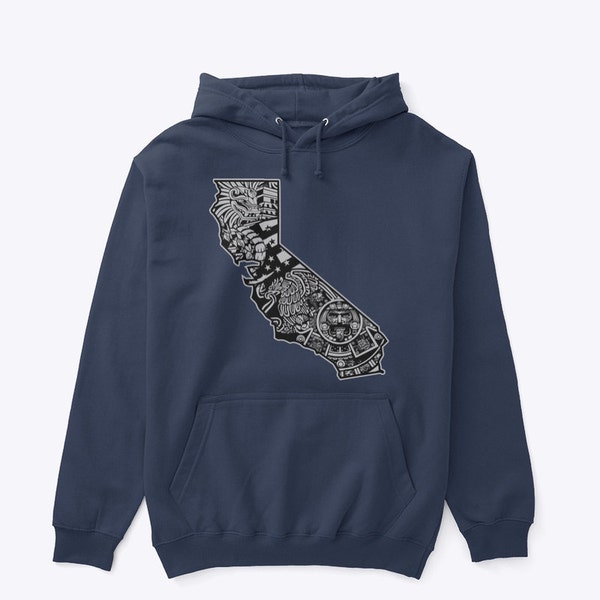 California State Map With Aztec Art SVG File, High Detail, Aztec ...