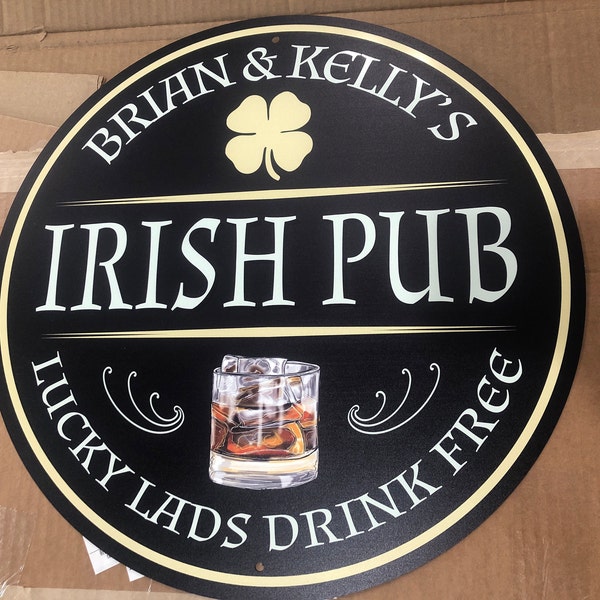 Custom Irish Pub, Whiskey Irish Bar, Irish Whiskey Pub, Decor for Irish ...