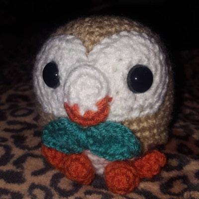 Crochet Rowlet Inspired Chibi Pokemon Starter - Etsy