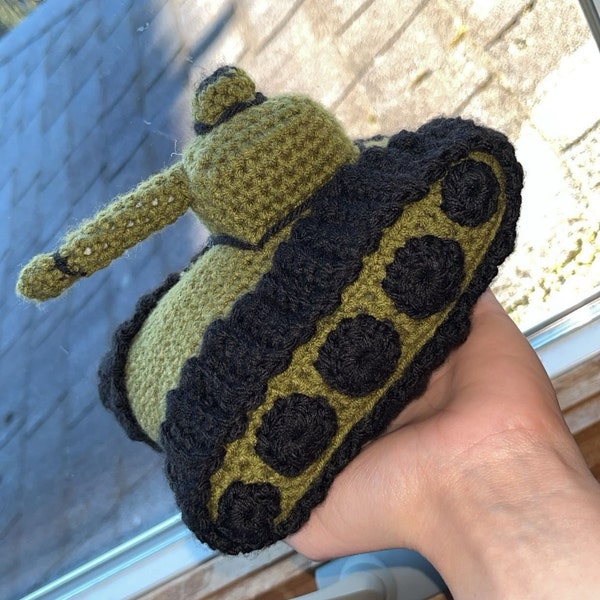 Crochet Pattern: Tank Soft Toy, Tank Stuffed Toy, DIY Tank Toy, Green ...