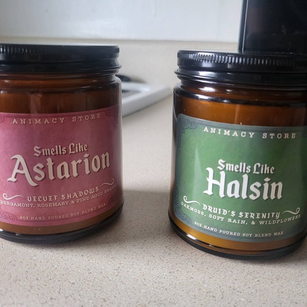 HALSIN Inspired Candle - BG3 - 8 Oz Hand Poured Soy Blend Wax - Nerdy ...