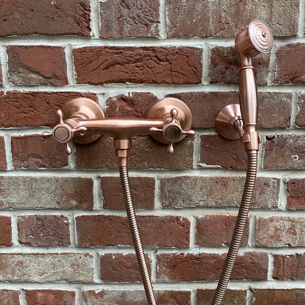 Copper Mixer Shower Kit - Etsy
