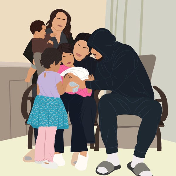 Faceless Memorial Portrait, Custom Loss Drawing, Minimal Art,faceless ...