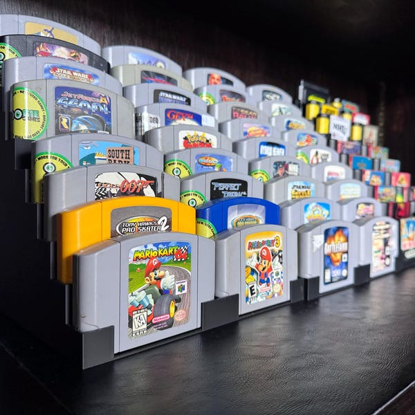 Nintendo 64, N64 14 Cartridge Display Stand, 3D Printed - Etsy