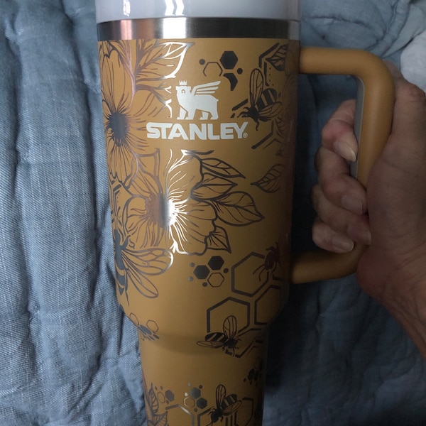 Engraved Stanley Tumbler | Bumble Bee 360 Wrap 30oz 40oz Flowers - Etsy