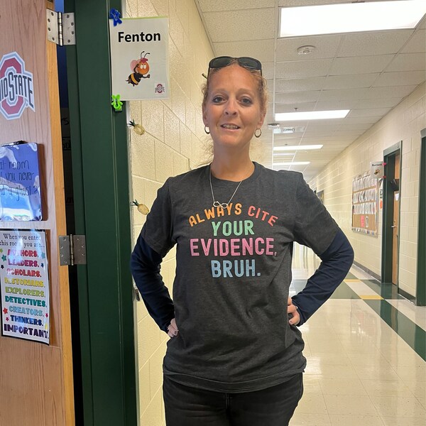 English Teacher Shirt, Text Evidence T-shirt, English Teacher Gift ...