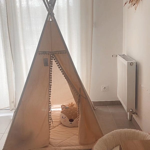 Teepee Mat, Kids Teepee Mat, Floor Mat, Tipi Padded Mat Teepee Play Mat ...