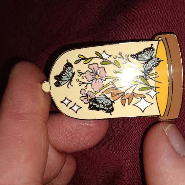 Flower Butterfly Enamel Pin Backpack Cute Pin Gift Ideas Cute Pins for ...