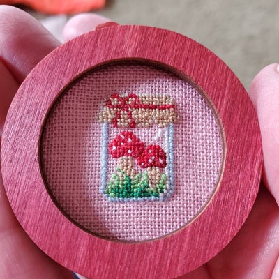 Mini Embroidery Frame Embroidery Keychain, Mini Hoop, Mini Frame, Hand ...