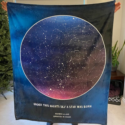 Custom Star Chart, Celestial Map Home Decor Wall Coordinate Gift ...