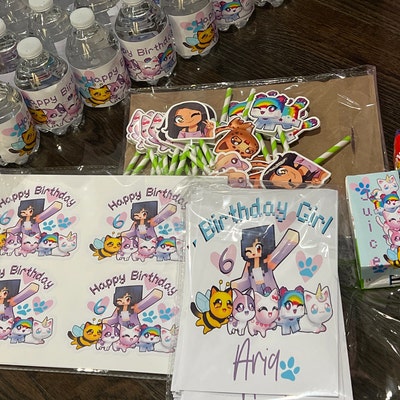Aphmau Party Supplies, Aphmau Birthday, Aphmau Cake Toppers, Aphmau ...