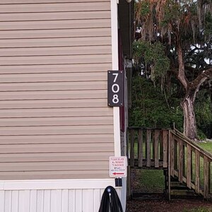 Lighted House Number Sign, Solar or Electric Vertical Home Address Sign ...