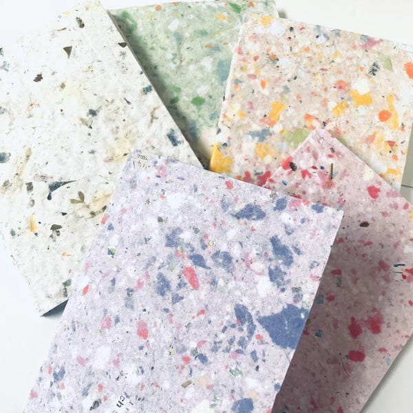 Spell Paper With Dried Flowers and Herbs - Handmade Intention Paper ...