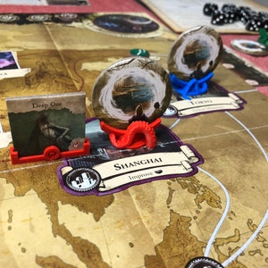 Eldritch Horror Gate Stands set of 12 6 Red/ 4 Blue/ 2 Green - Etsy