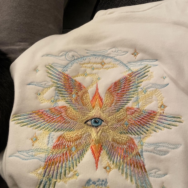 Embroidered T-shirt : Angels Fly - Merch - Organic - Etsy