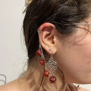 D20 Mini Dice Ear Cuff Geek Earrings Dnd Jewelry Gift - Etsy