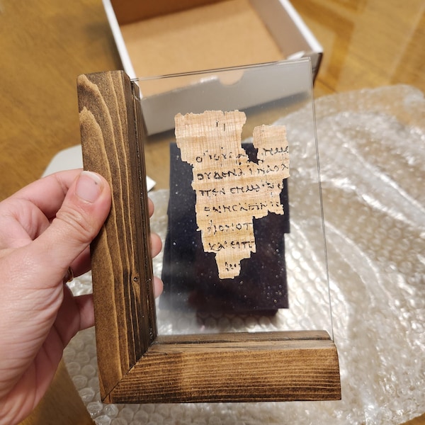P52 Replica | Rylands Library Papyrus P52 Replica | New Testament ...